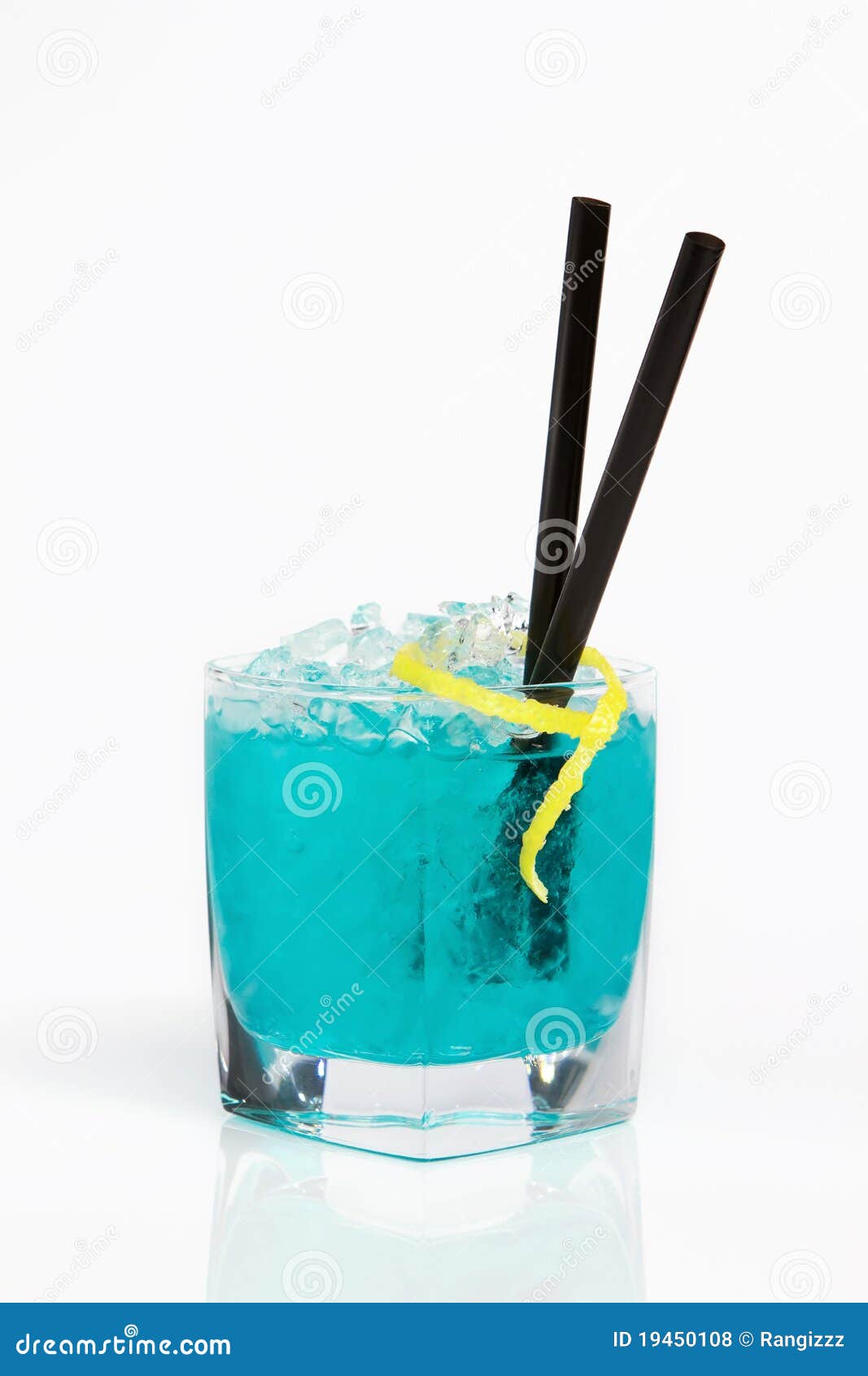 Refreshing blue cocktail stock photo. Image of classic - 19450108