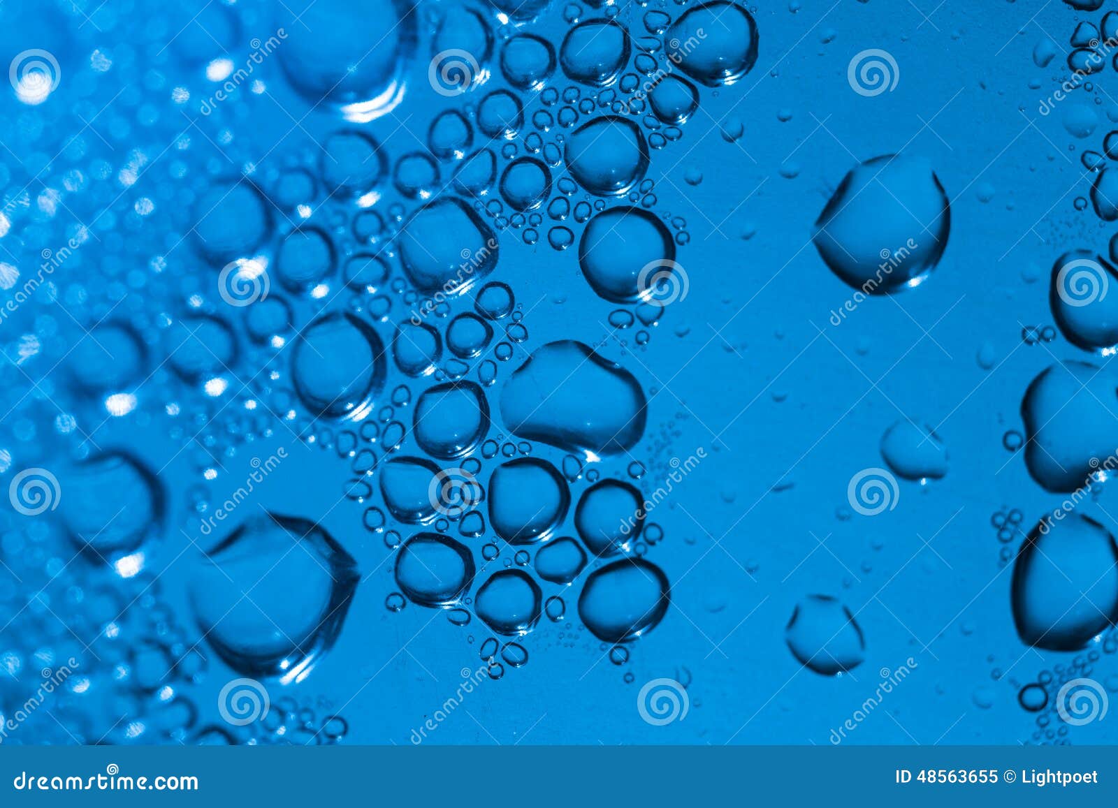 Refreshing Blue Watery Background Stock Image - Image of beverage ...
