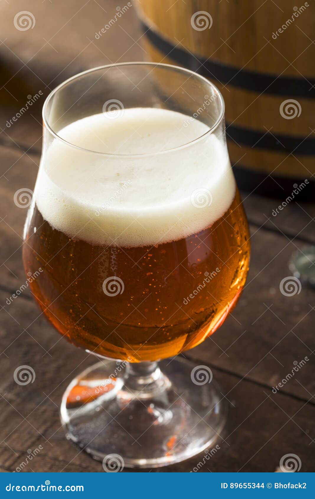 Refreshing Bourbon Barrel Aged Beer Stock Photo - Image of bourbon ...