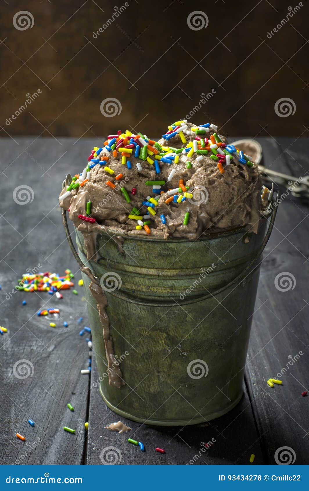 ReFreshing Chocolate Ice Cream Stock Photo - Image of closeup, milk ...
