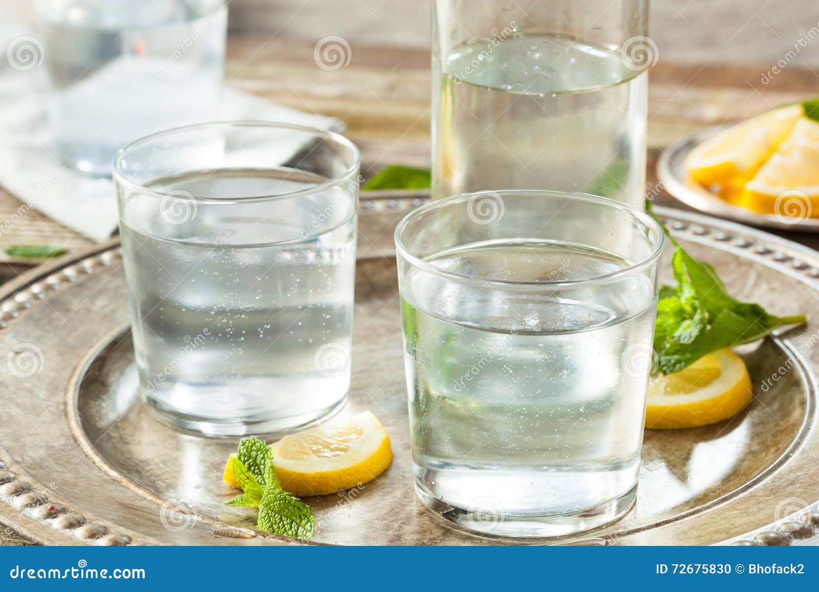 Refreshing Clear Sparkling Water Stock Photo - Image of blue, freshness ...