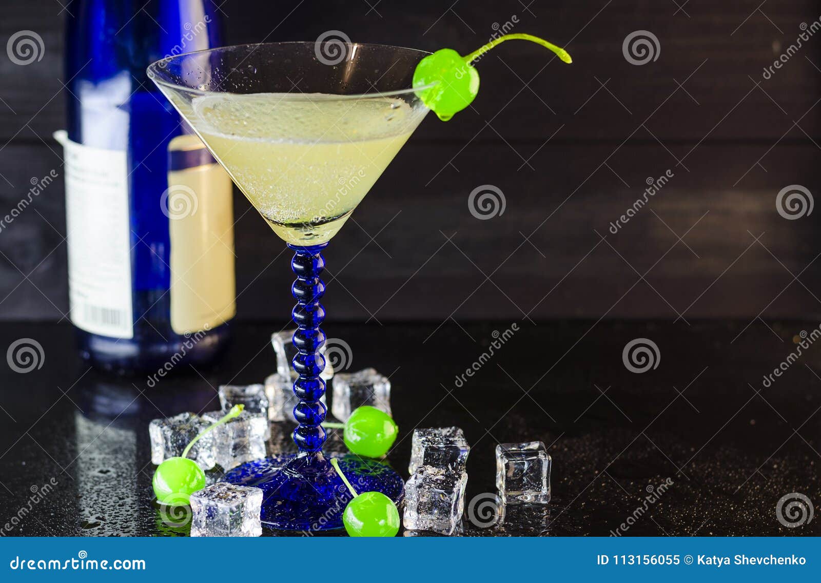 Refreshing Cocktail and Ice Stock Image - Image of frozen, margarita ...