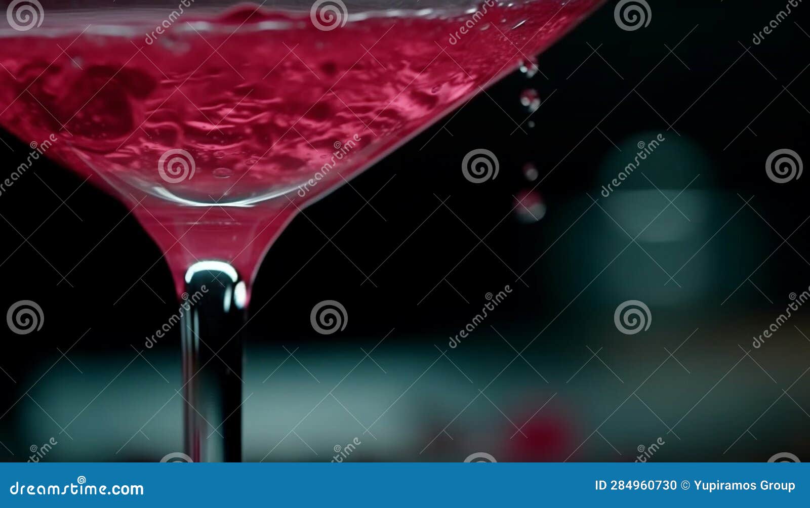 Refreshing Cocktail Poured into a Martini Glass, Perfect for ...