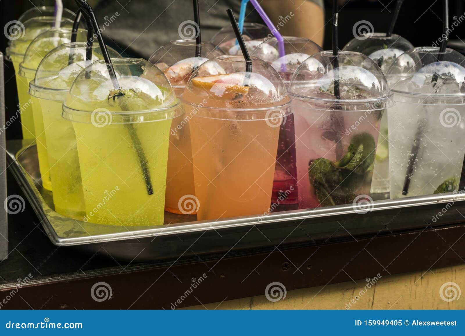 Refreshing Cocktails in Hot Weather Stock Image - Image of freshness ...