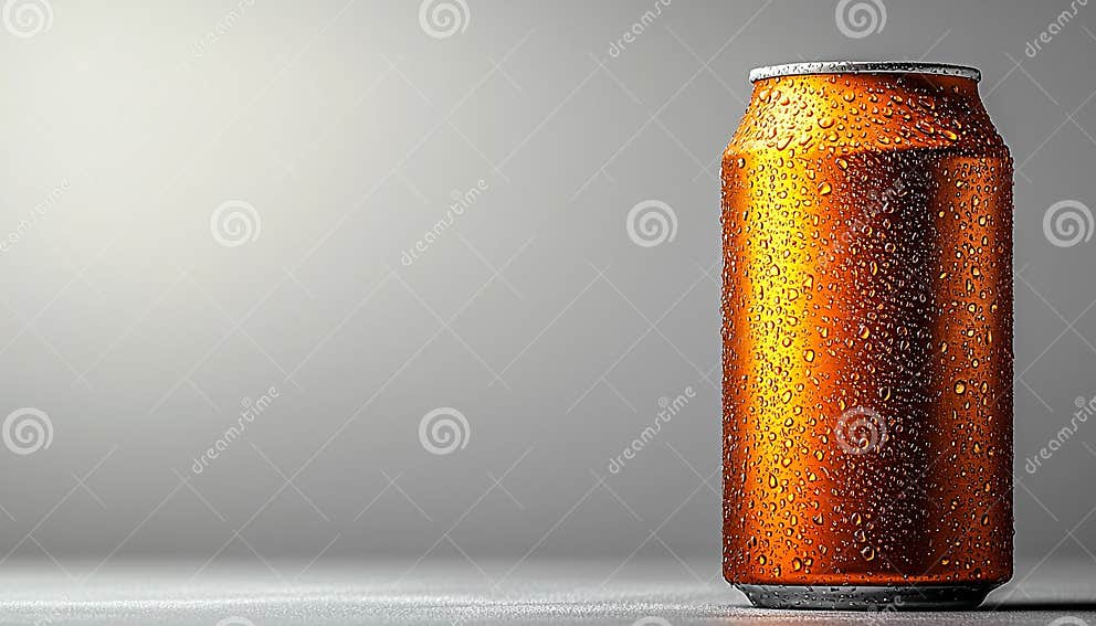 Refreshing Cola Drop on Shiny Metal Bottle Surface Generated by AI ...
