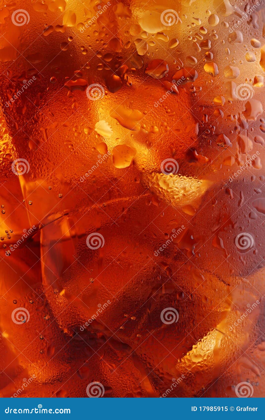 Refreshing Cola II stock image. Image of water, drops - 17985915