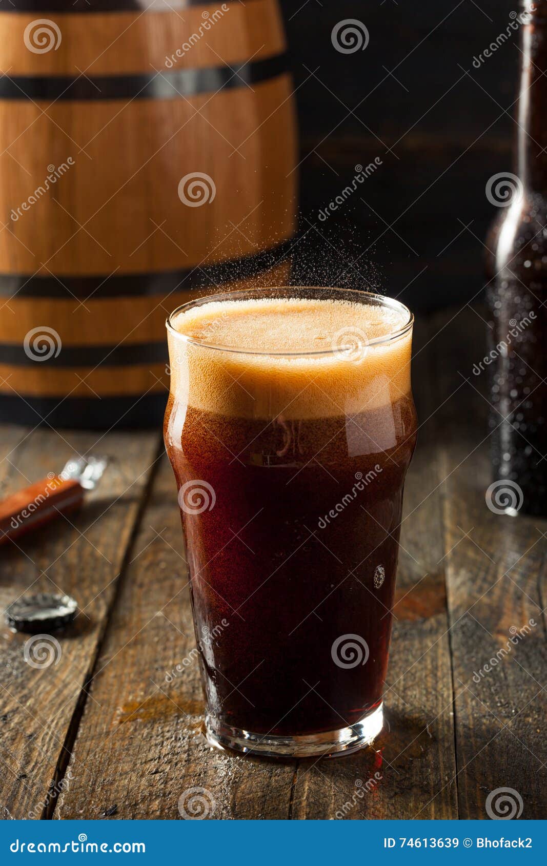 Refreshing Cold Alcoholic Hard Root Beer Stock Image - Image of ...