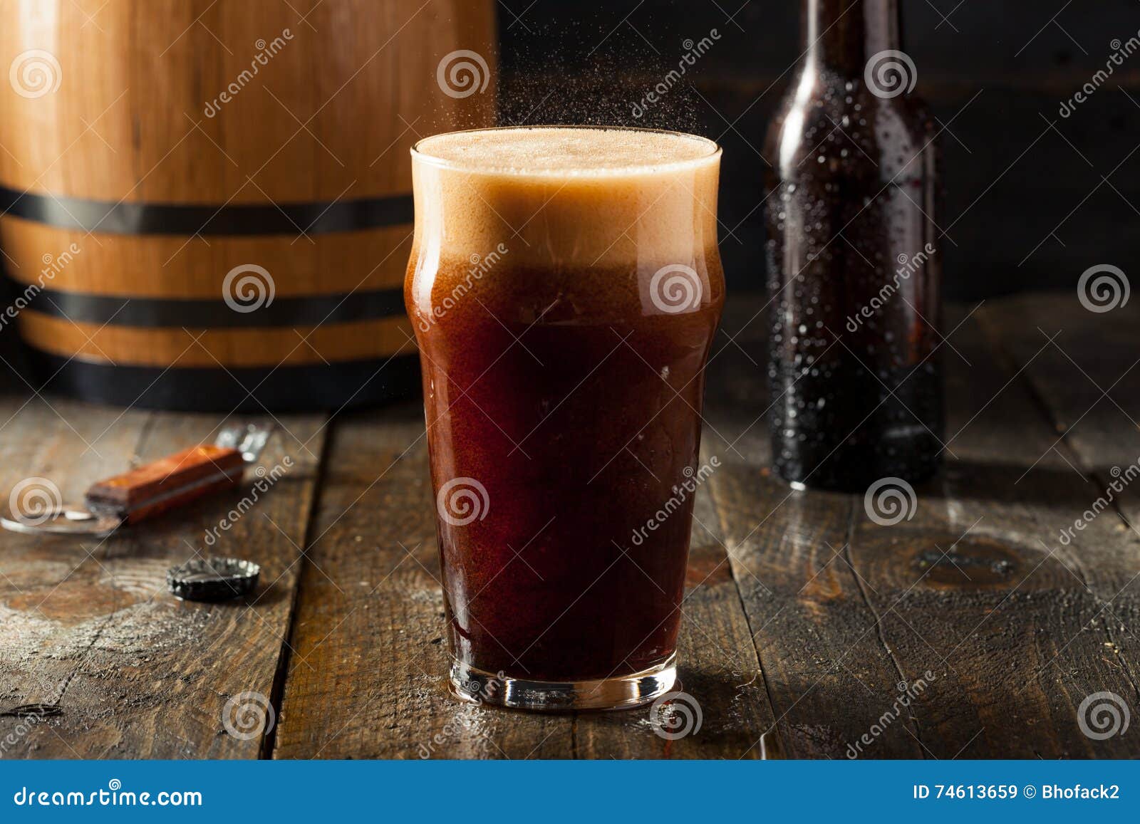 Refreshing Cold Alcoholic Hard Root Beer Stock Image - Image of gourmet ...