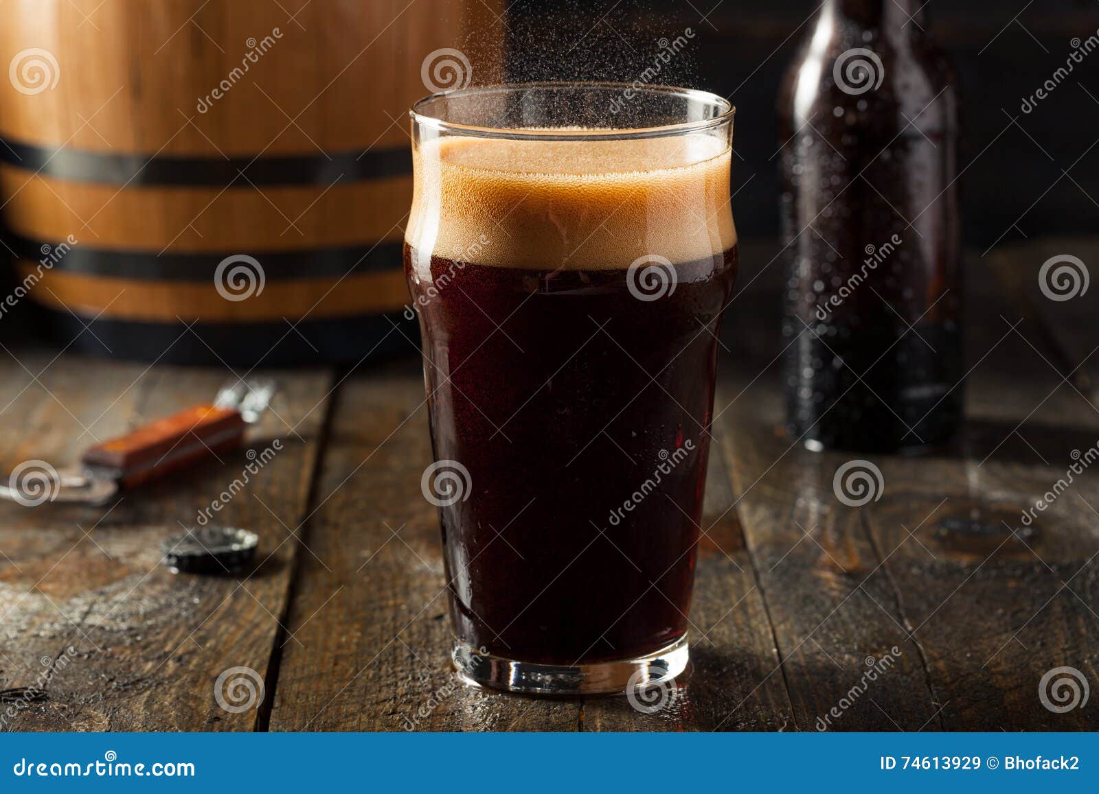 Refreshing Cold Alcoholic Hard Root Beer Stock Image - Image of brewery ...
