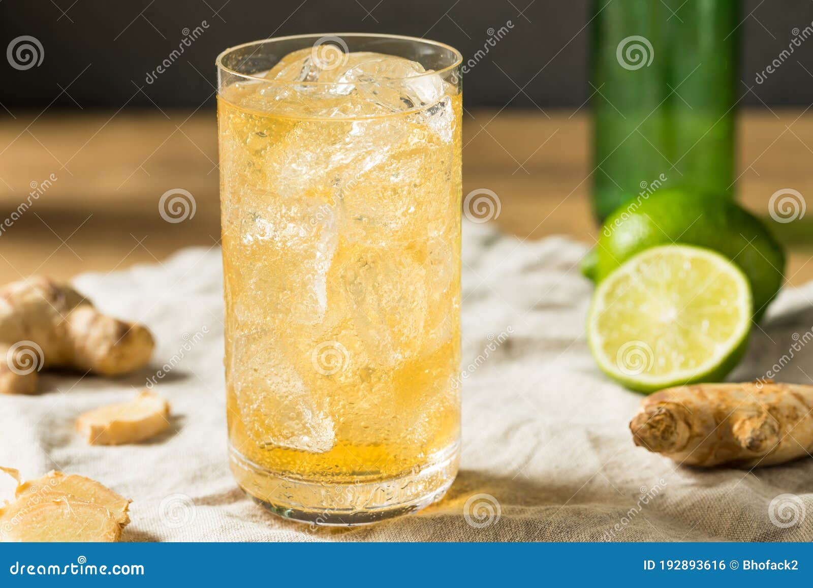 Refreshing Cold Ginger Beer Stock Photo - Image of beverage, food ...