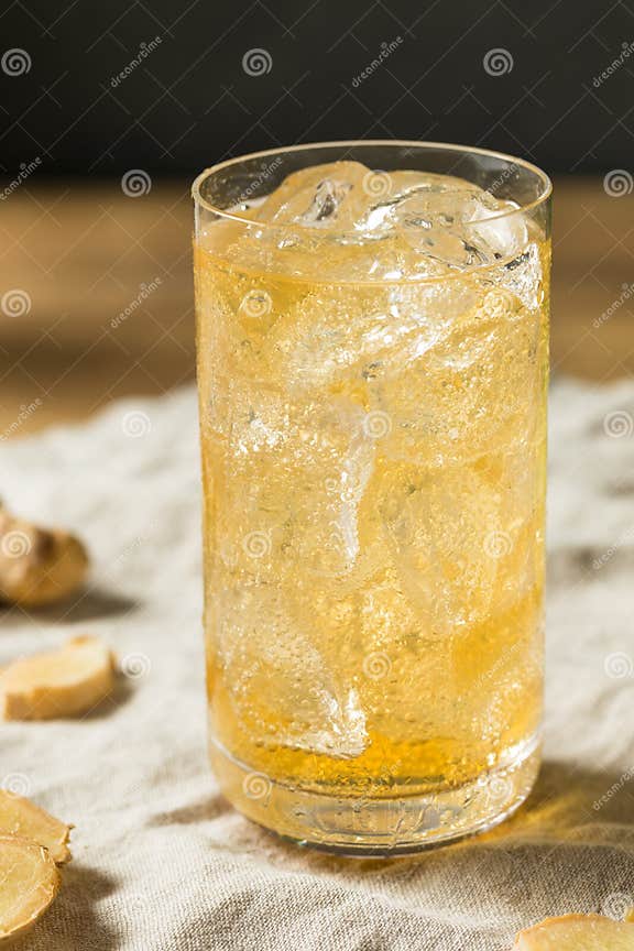 Refreshing Cold Ginger Beer Stock Image - Image of sparkle, cool: 192893659