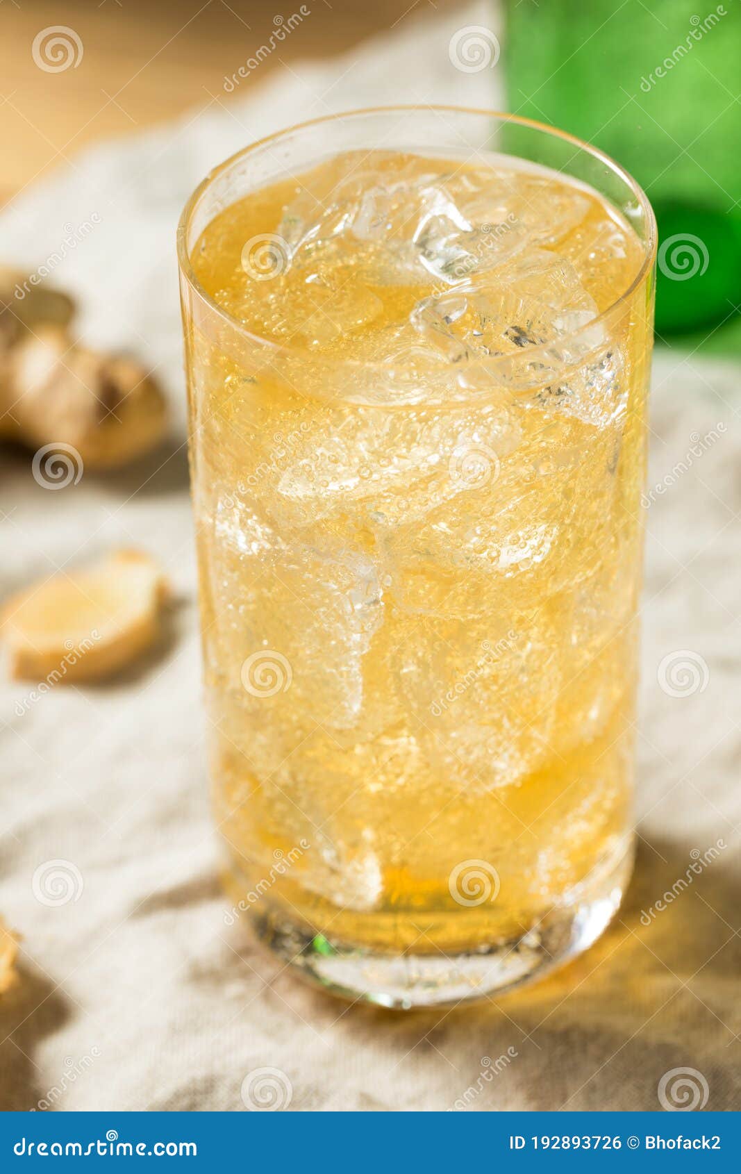 Refreshing Cold Ginger Beer Stock Photo - Image of juice, lime: 192893726