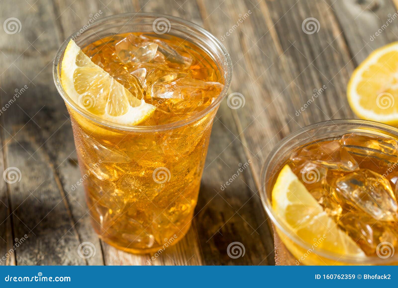 Refreshing Cold Iced Tea stock image. Image of cube - 160762359