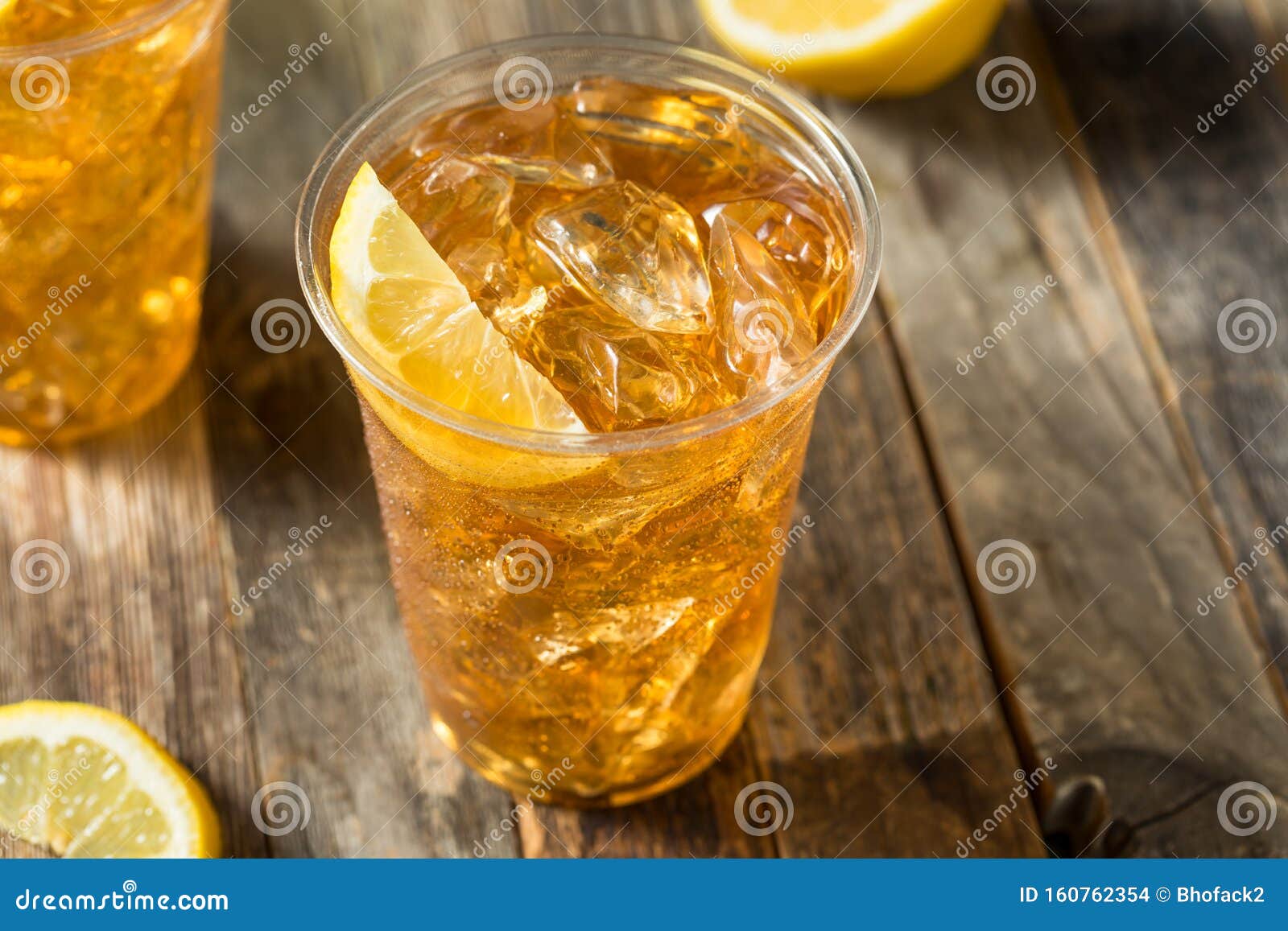 Refreshing Cold Iced Tea stock photo. Image of yellow - 160762354