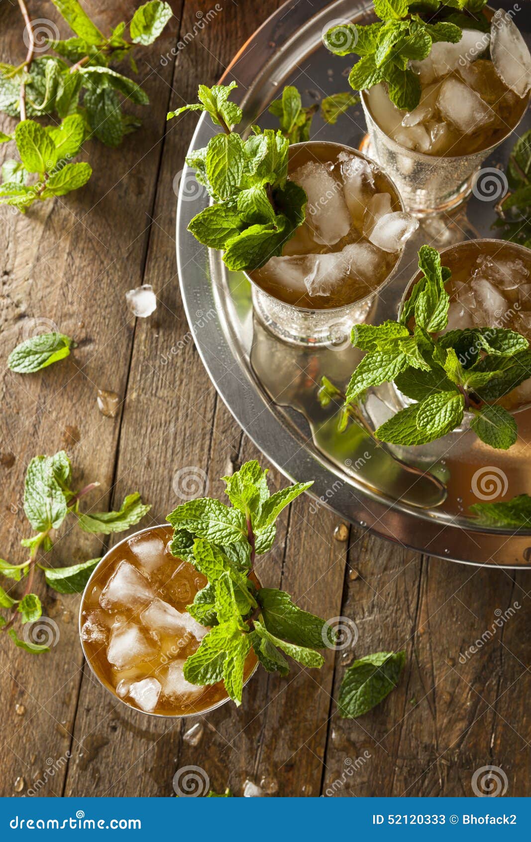 Refreshing Cold Mint Julep stock image. Image of restaurant - 52120333