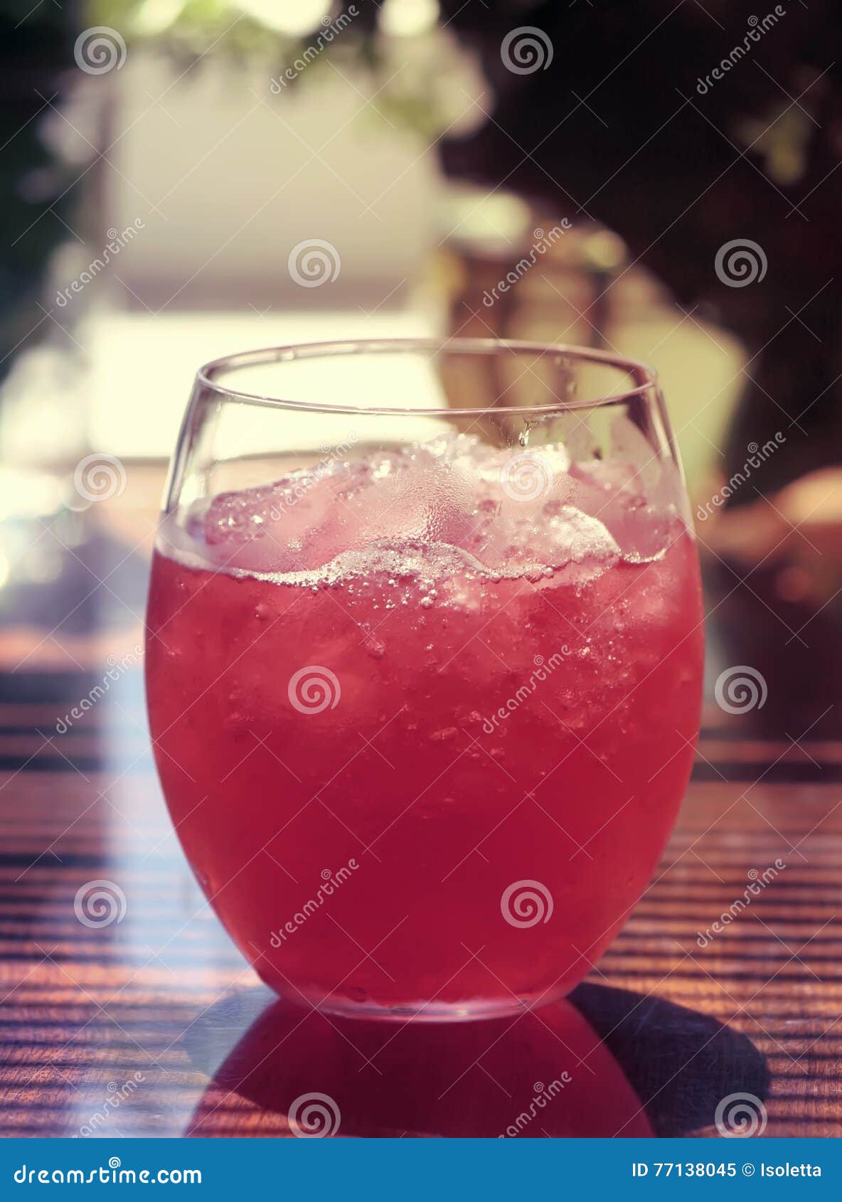 Refreshing Cold Pink Cocktail Stock Image - Image of summer, liquid ...