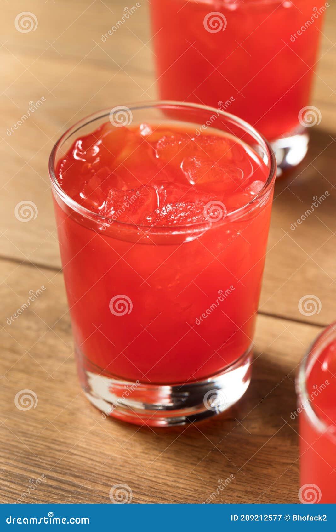 Refreshing Cold Red Fruit Punch Stock Image - Image of juice ...