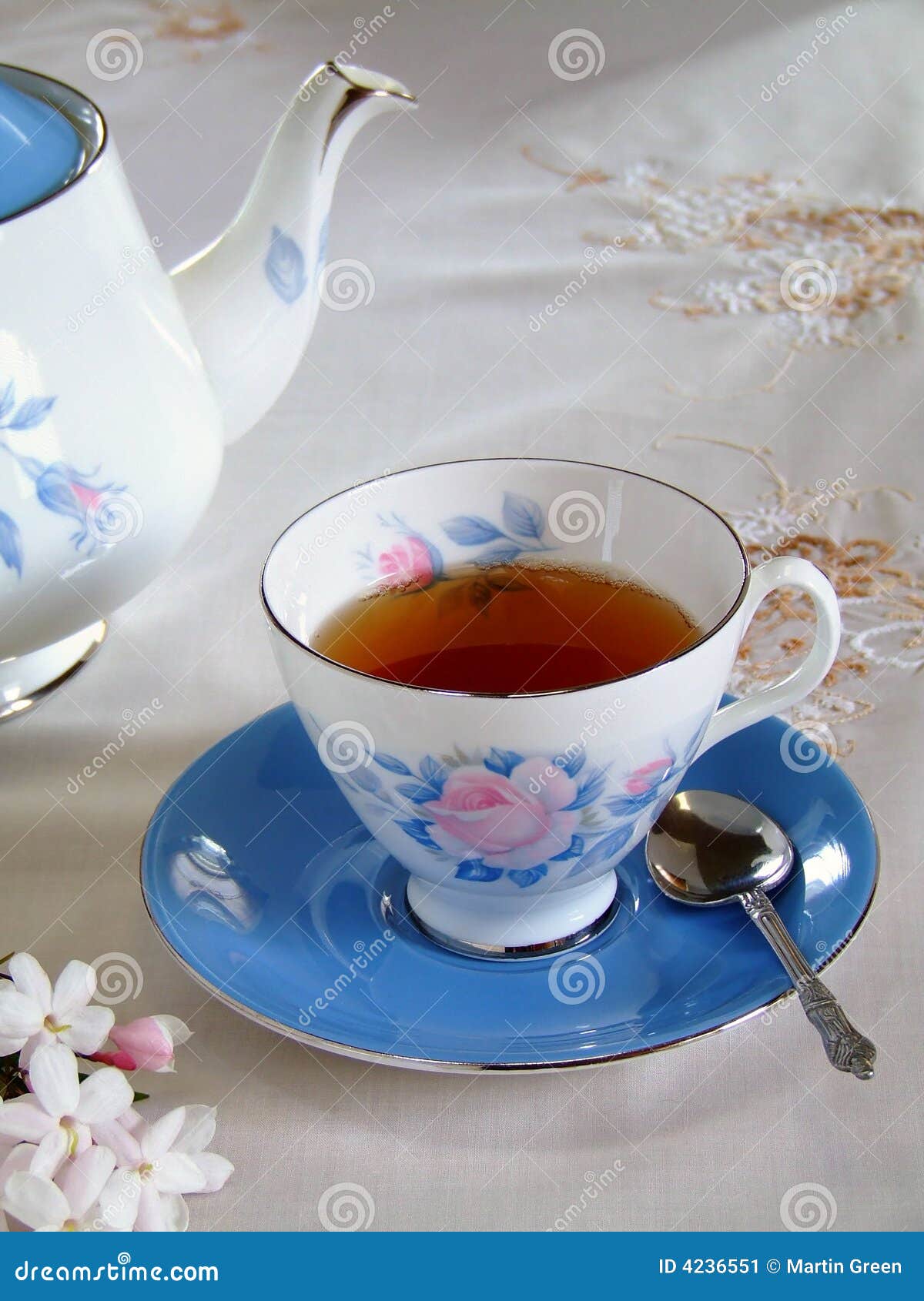 Refreshing Cup of Tea stock image. Image of british, delicate - 4236551
