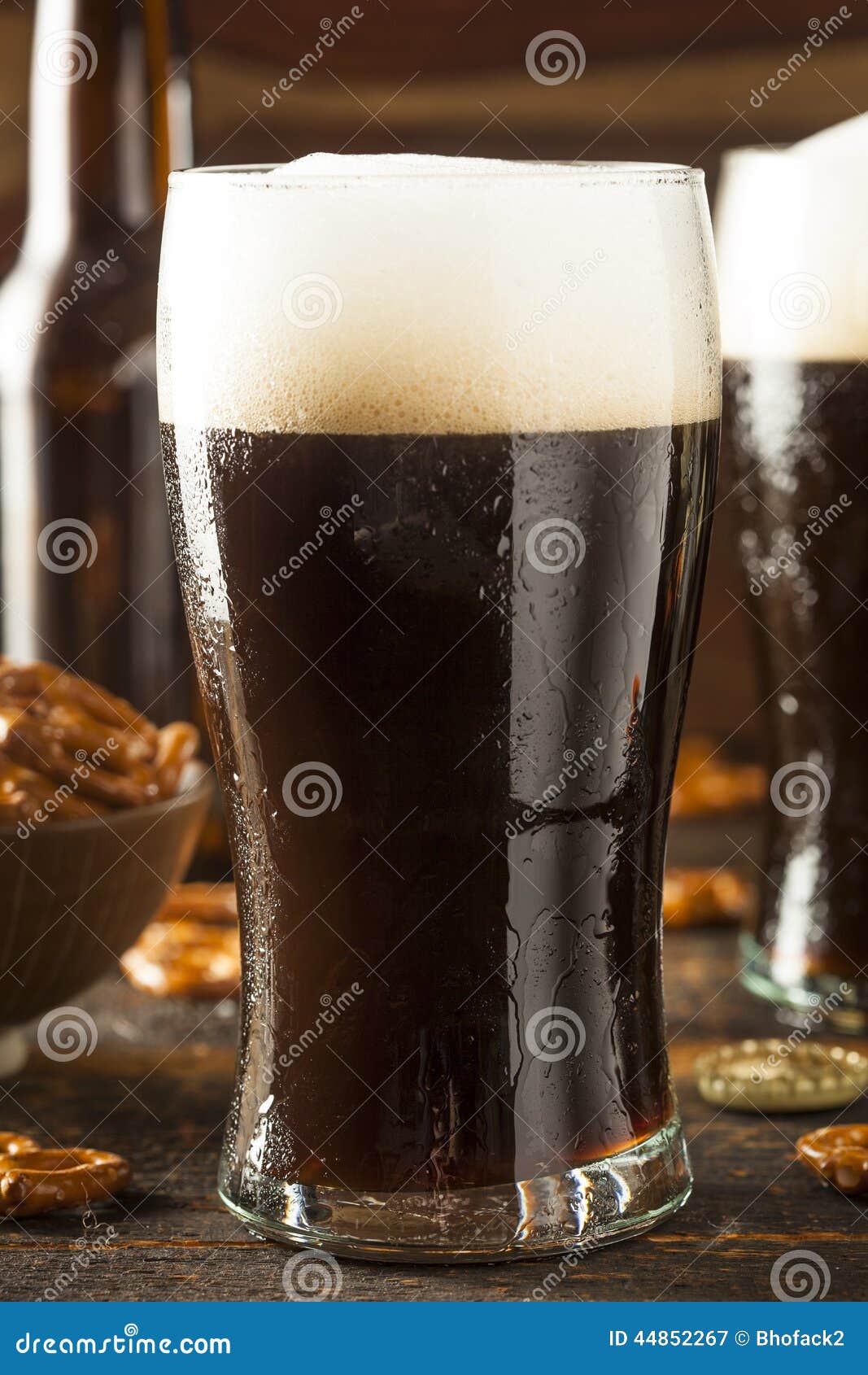 Refreshing Dark Stout Beer stock image. Image of bubble - 44852267