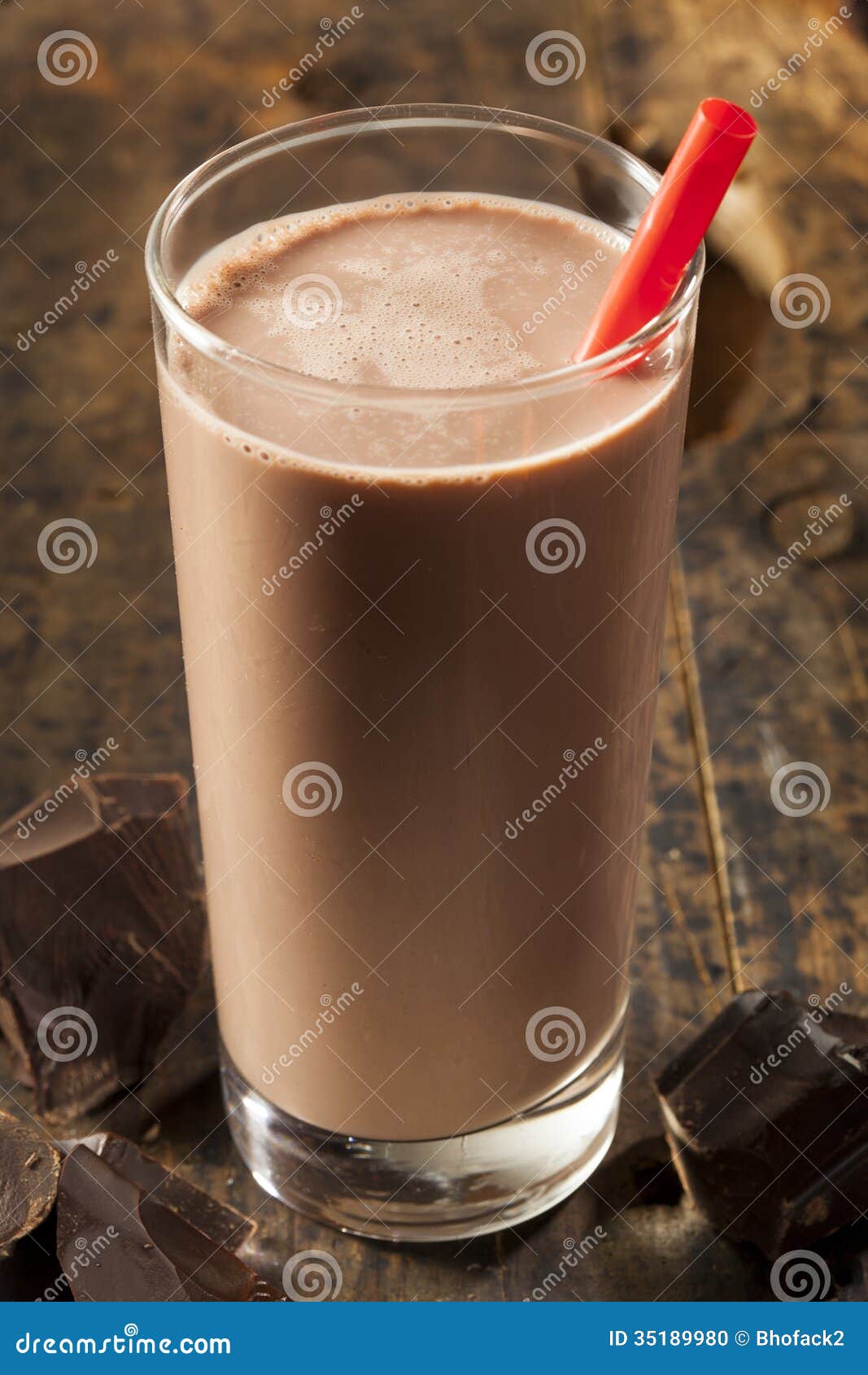 Refreshing Delicious Chocolate Milk Stock Photo - Image of fluid ...
