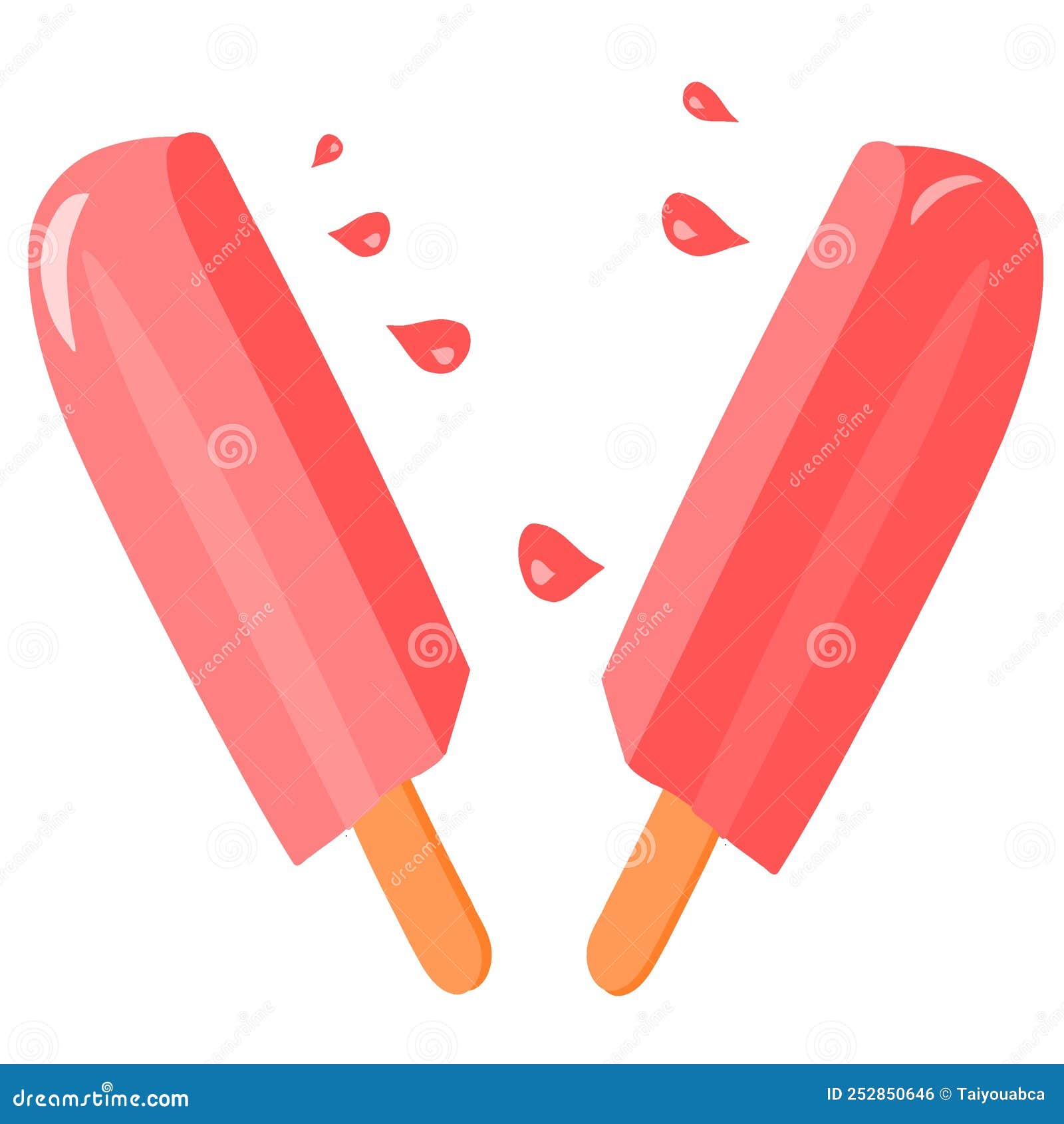 Double stick ice cream stock illustration. Illustration of drawing ...