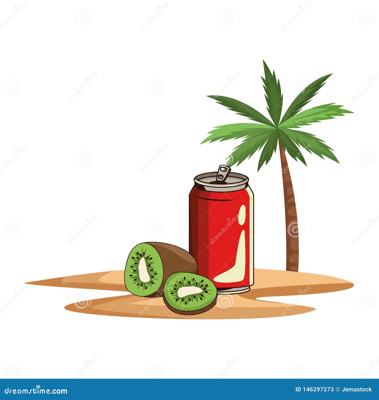 Refreshing drink cartoon stock vector. Illustration of natural - 146297273