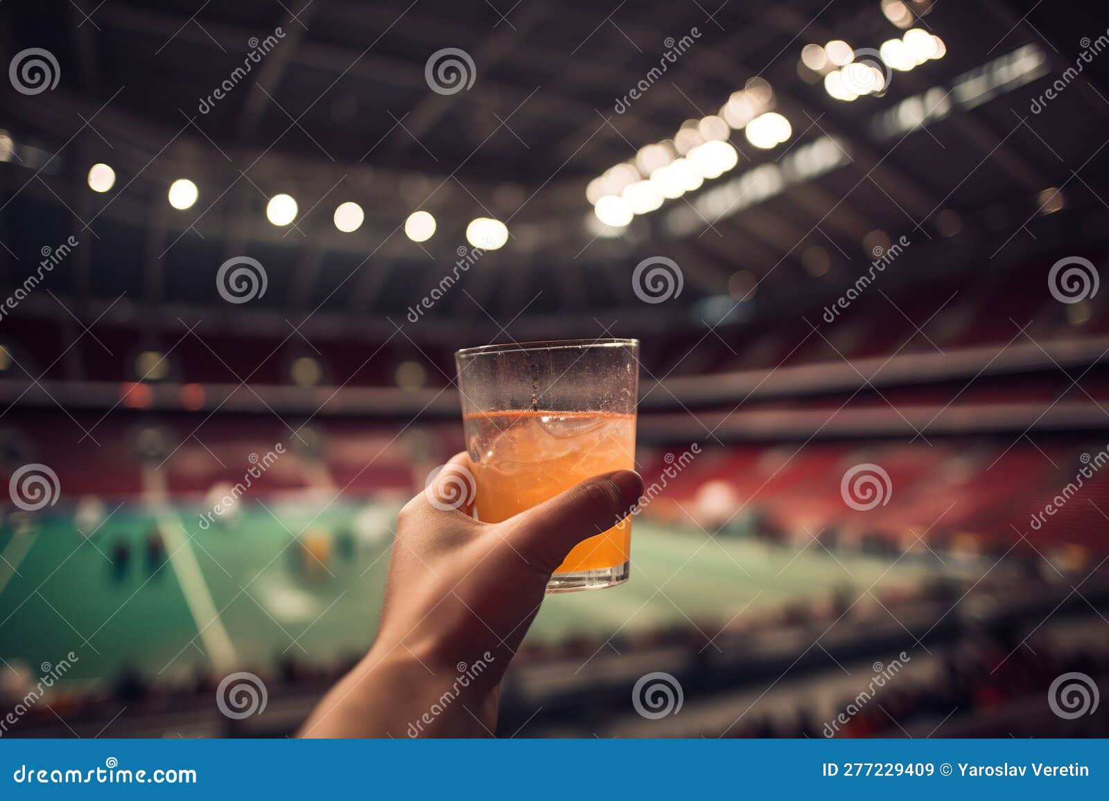 Refreshing Drink at a Sports Game. Generative AI Stock Illustration ...