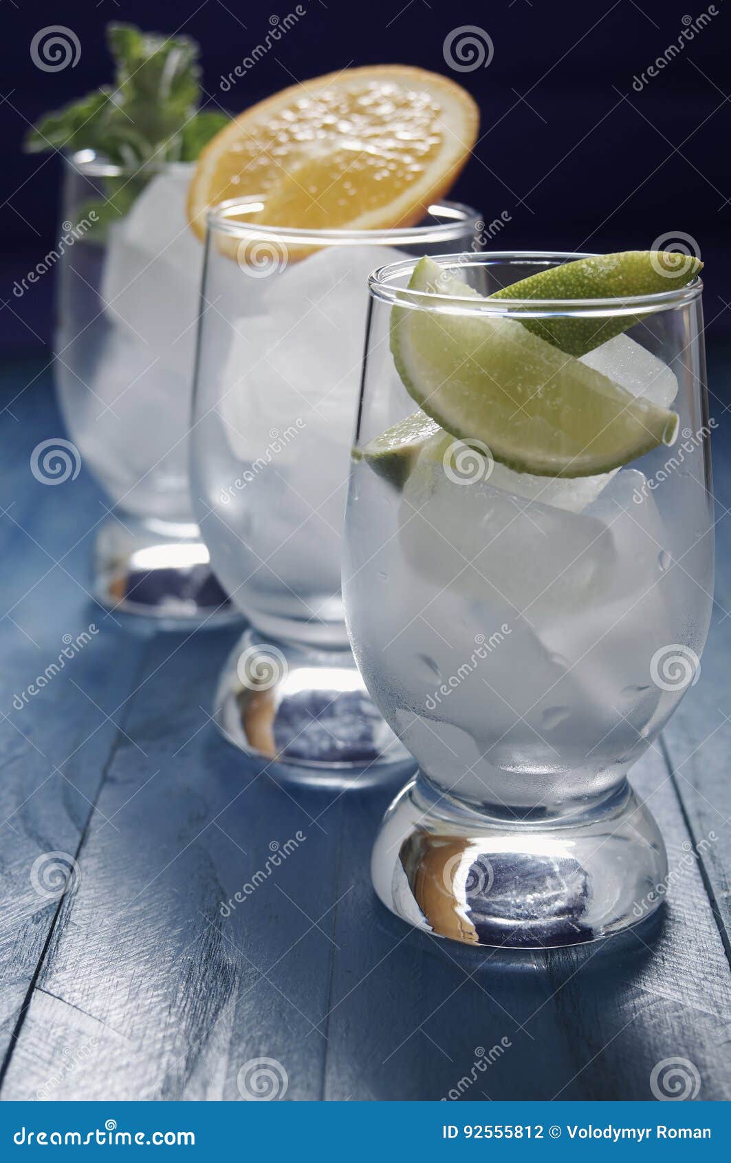 Refreshing drinks with ice stock photo. Image of drinks - 92555812