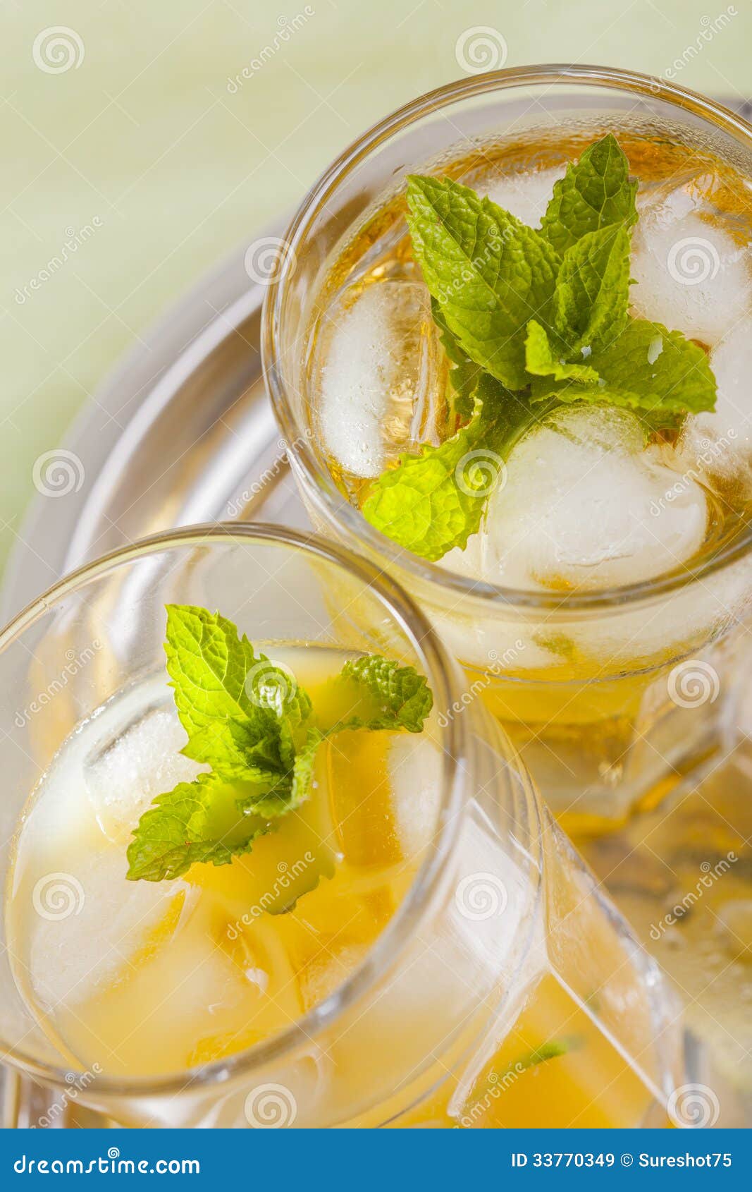 Refreshing Drinks on White Background Stock Image - Image of bright ...