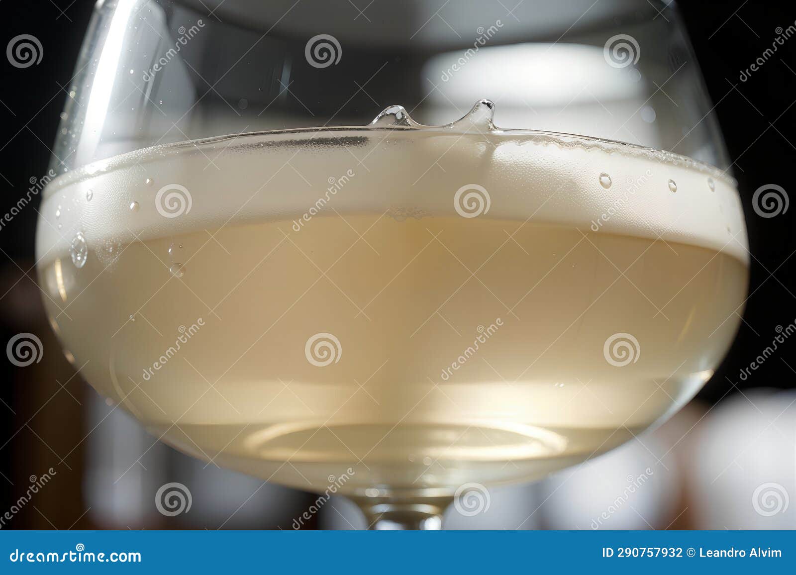 Refreshing Elegance a Captivating Glass of Chilled White Wine.AI ...