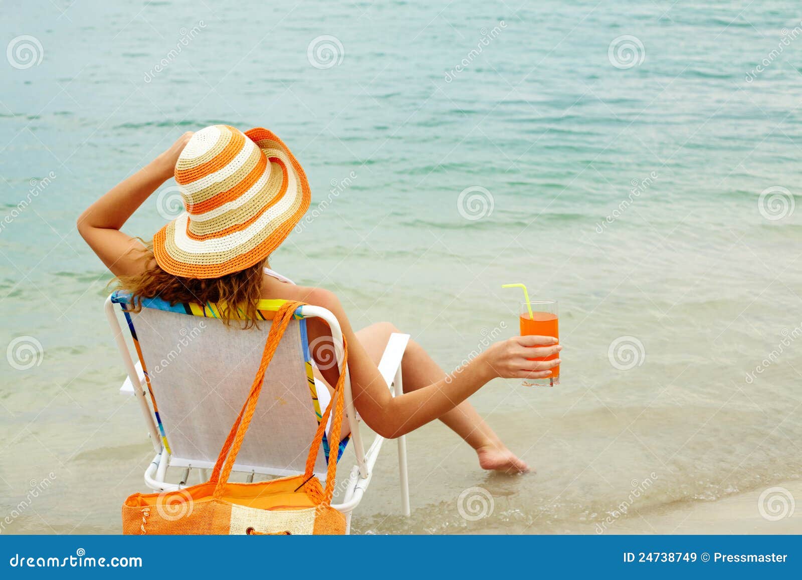 Refreshing female stock image. Image of beautiful, back - 24738749