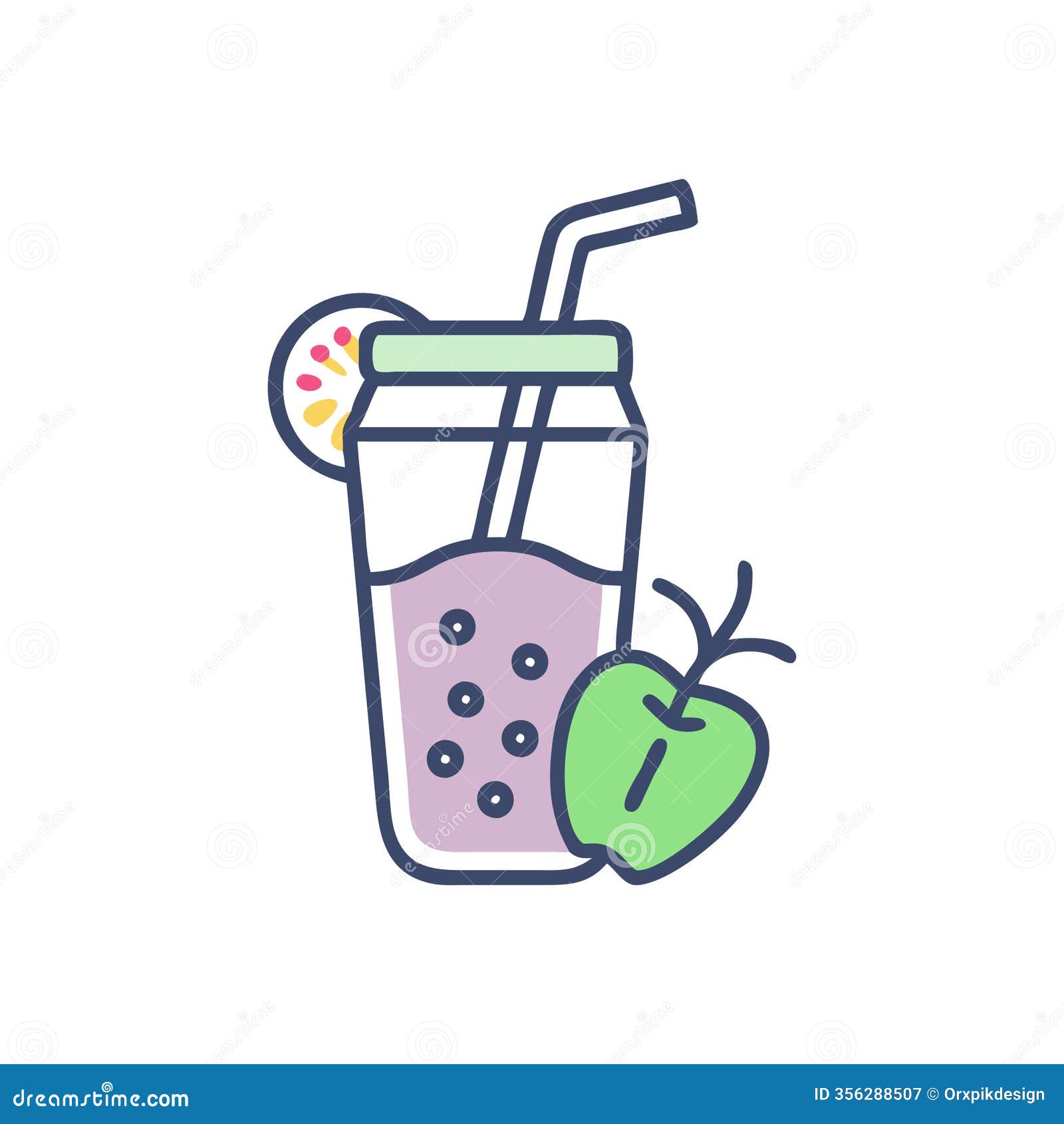 Refreshing Fruit Smoothie Splash Stock Image | CartoonDealer.com #335762227