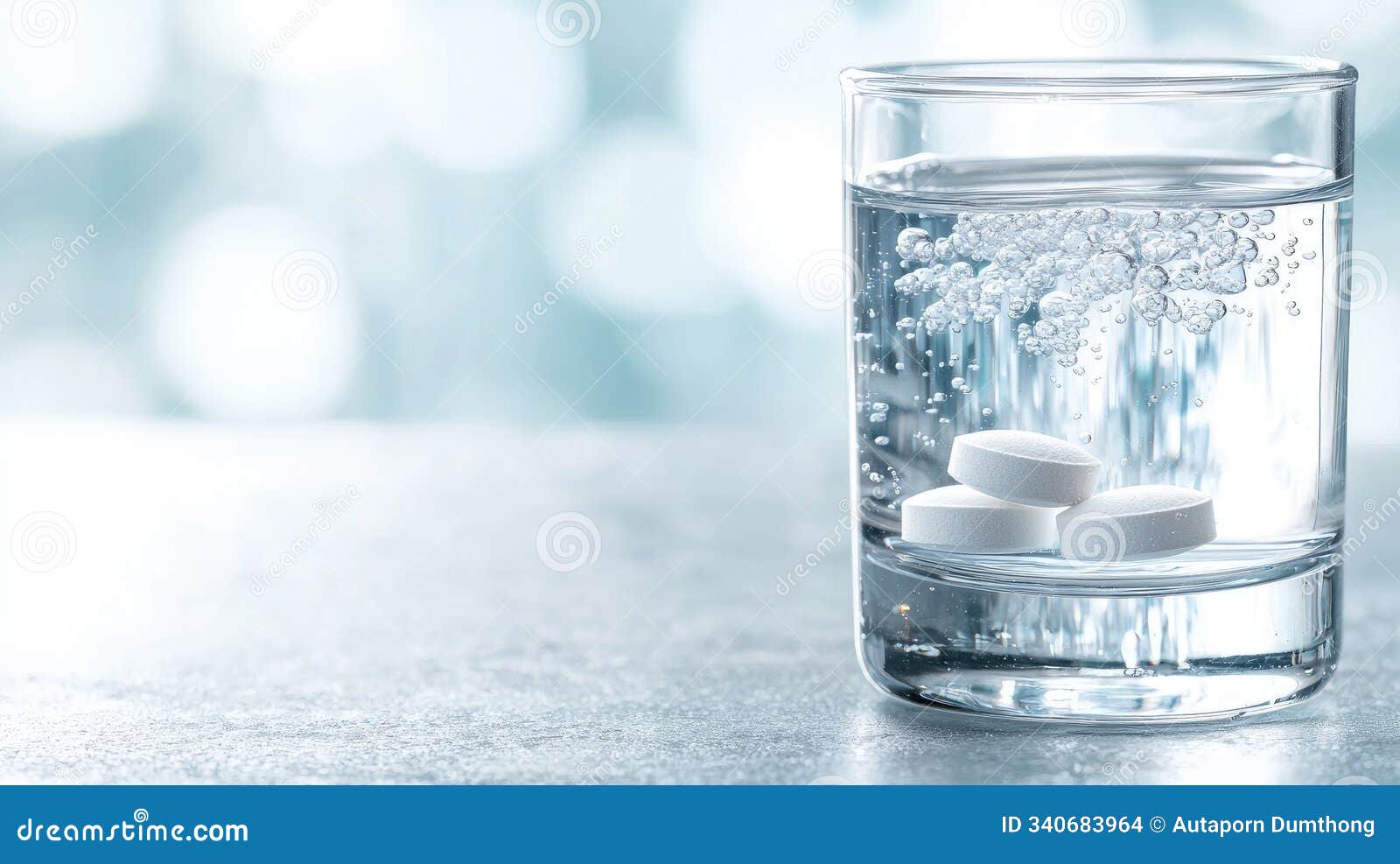 Fizzy Tablets With Bubbles Trace In Water On Transparent Background ...