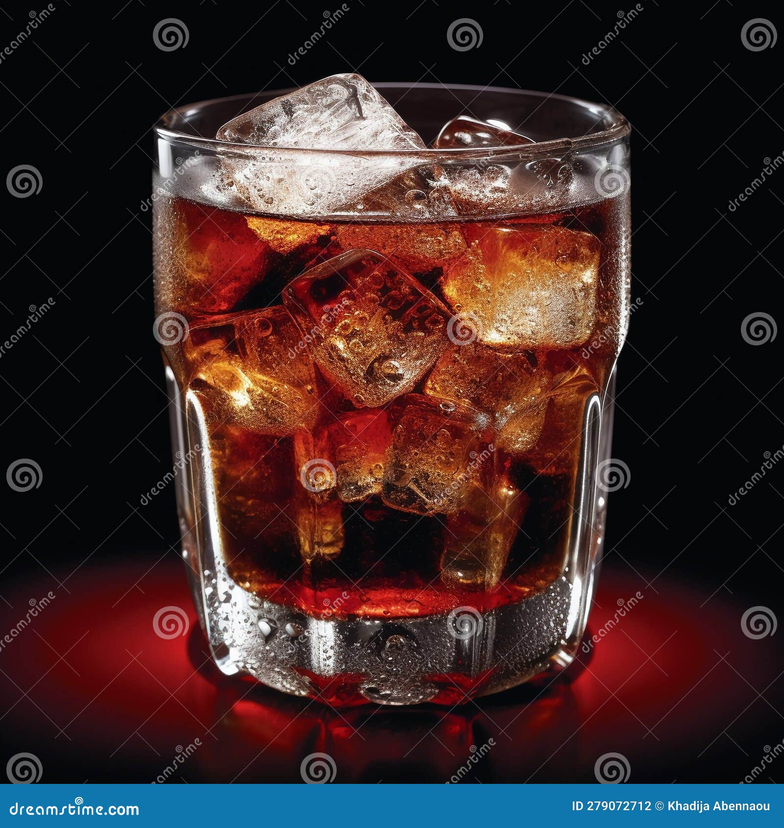 A Refreshing Glass of Ice Cold Soda Stock Illustration - Illustration ...