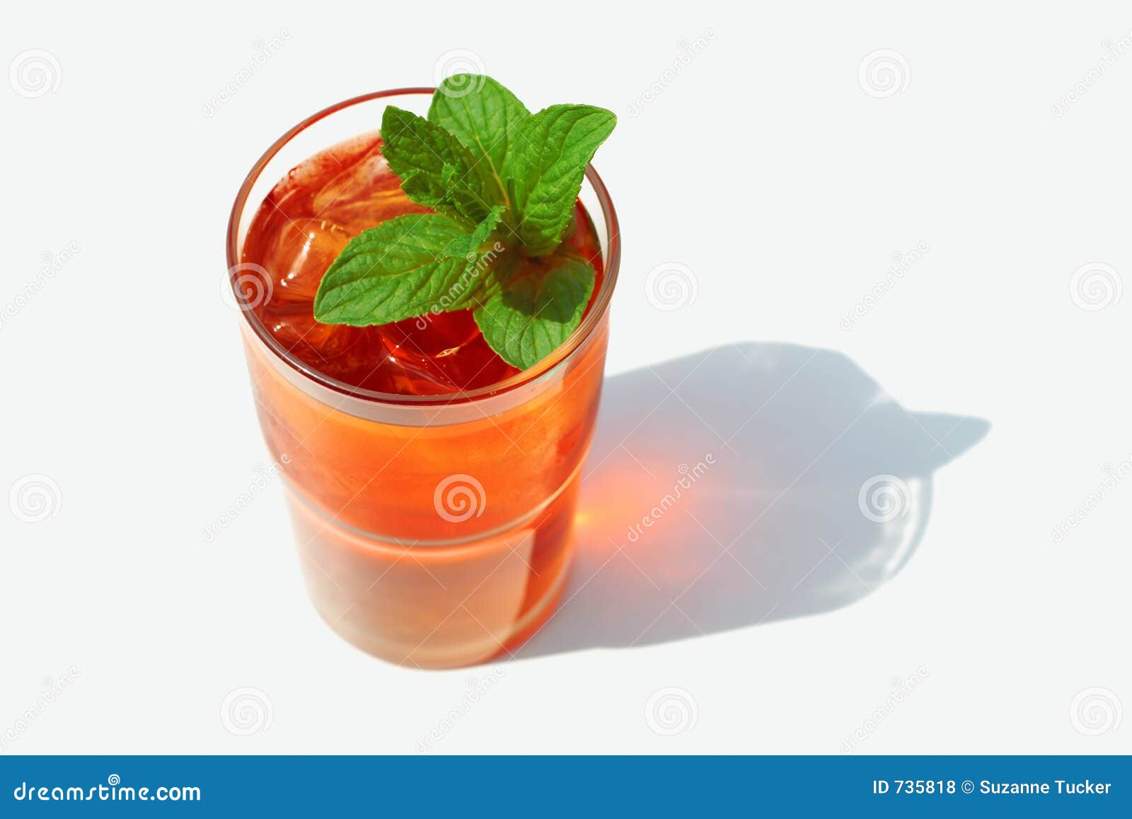 Refreshing Glass of Iced Tea Stock Photo - Image of beverage, steep: 735818