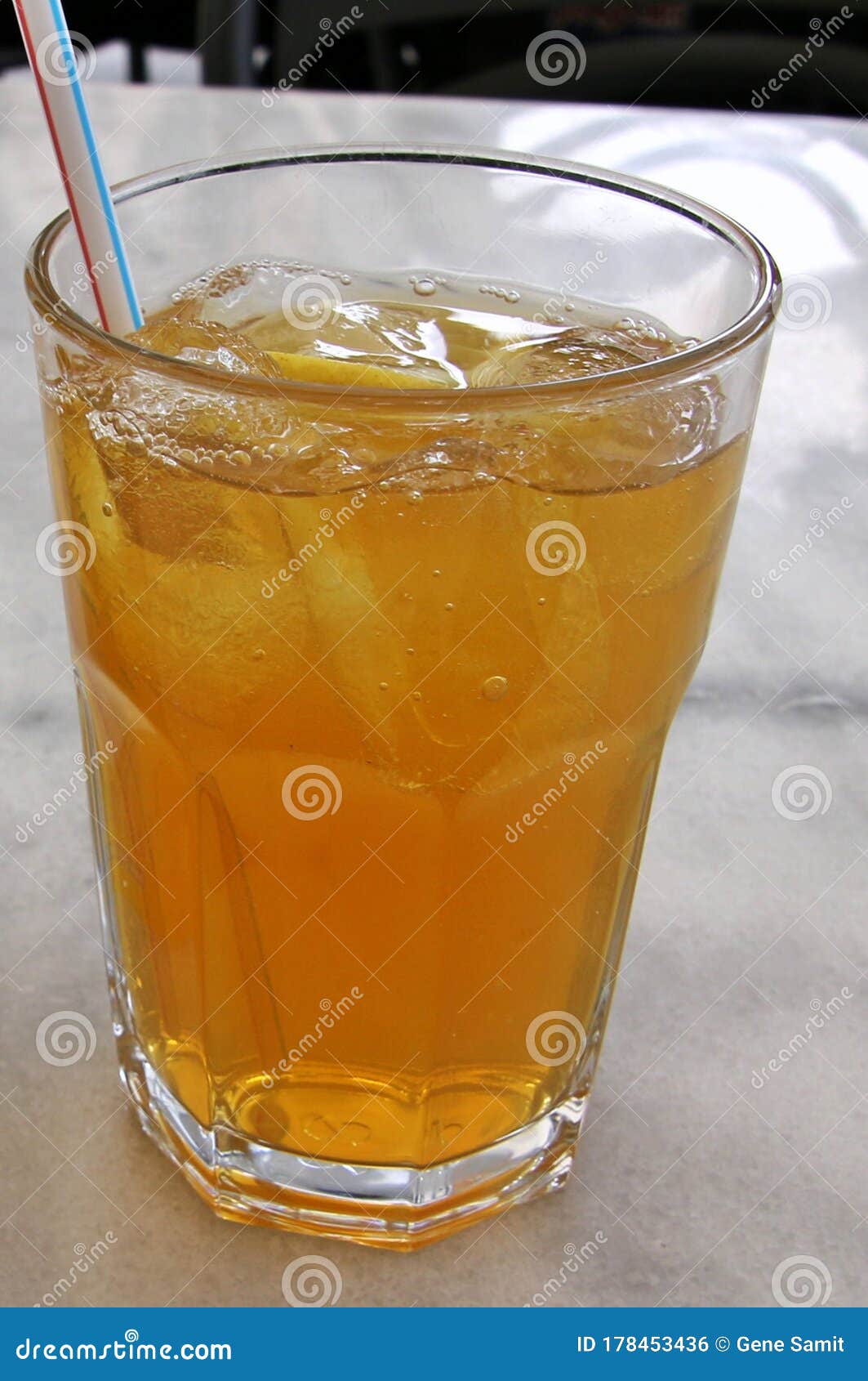 A Refreshing Glass of Iced Tea. Stock Photo - Image of chilled ...