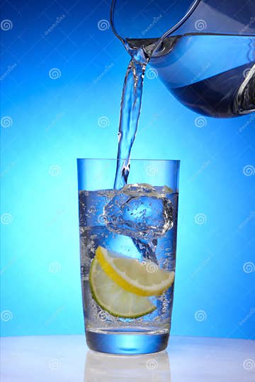 Refreshing glass of water stock image. Image of color - 10524081