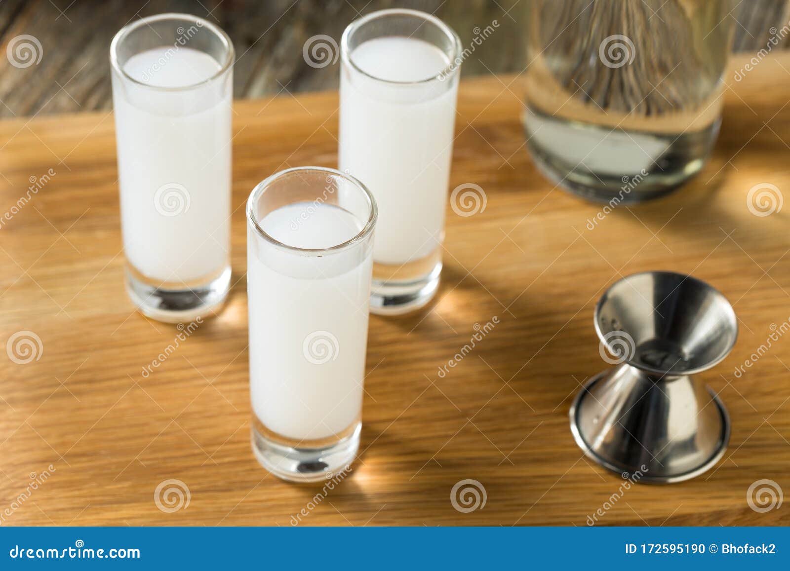 Refreshing Greek Anise Raki Drink Stock Photo - Image of rakia, iced ...