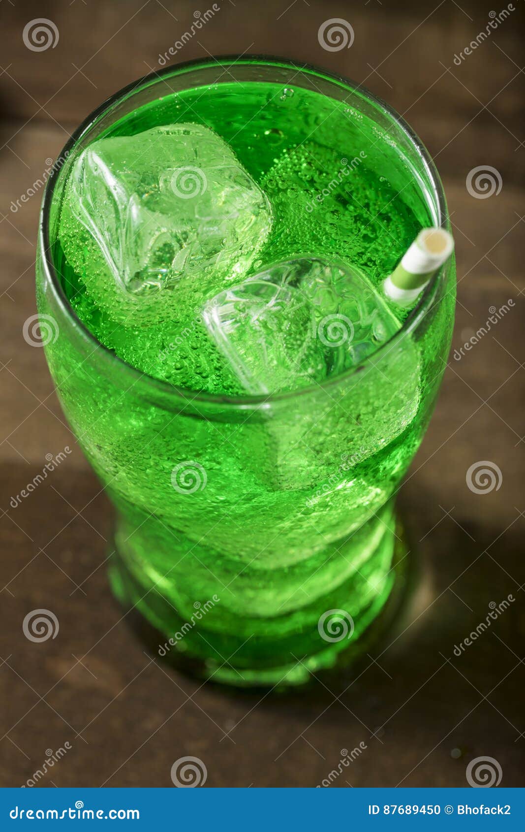 Refreshing Green Lime Soda Pop Stock Photo - Image of cold, carbonated ...