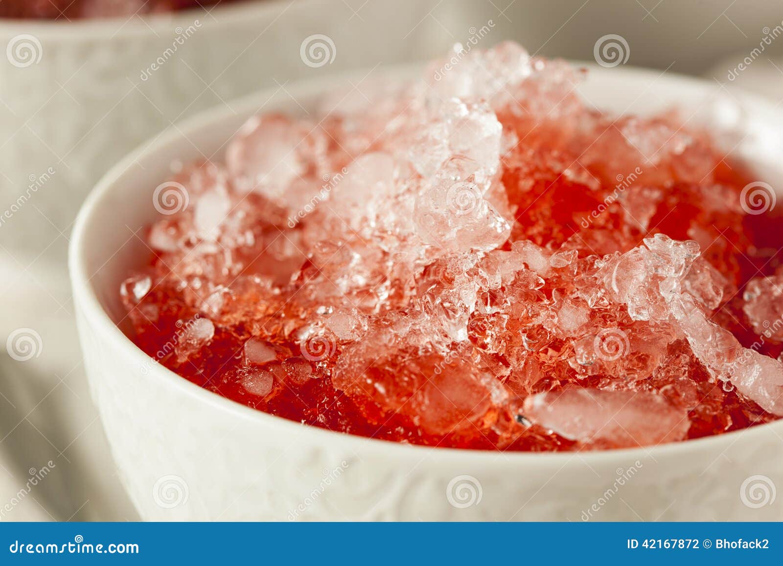 Refreshing Homemade Shaved Ice Stock Photo - Image of strawberry, straw ...