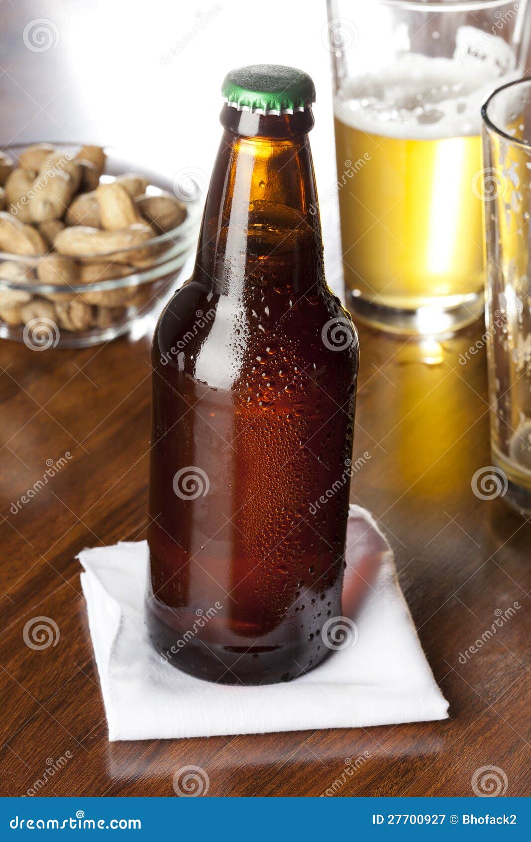 Refreshing Ice Cold Beer stock image. Image of cold, brewery - 27700927