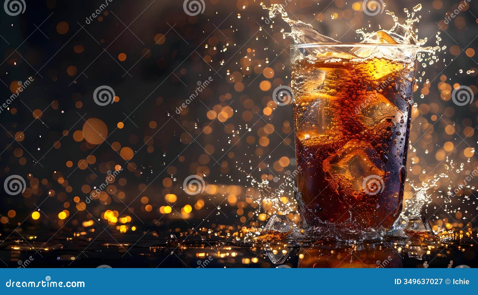 A Splash Of Sparkling Water Droplets, Frozen Mid-explosion,in A ...