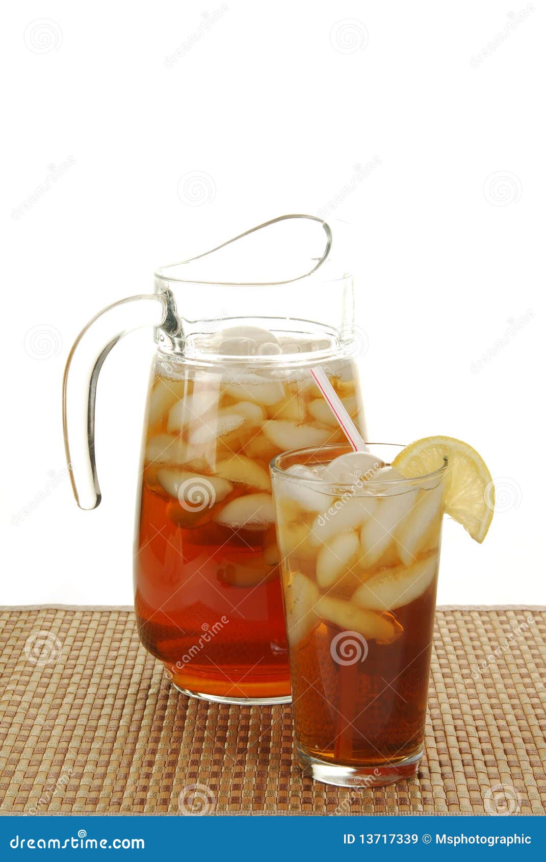 Refreshing Iced Tea stock image. Image of cubes, beverage - 13717339