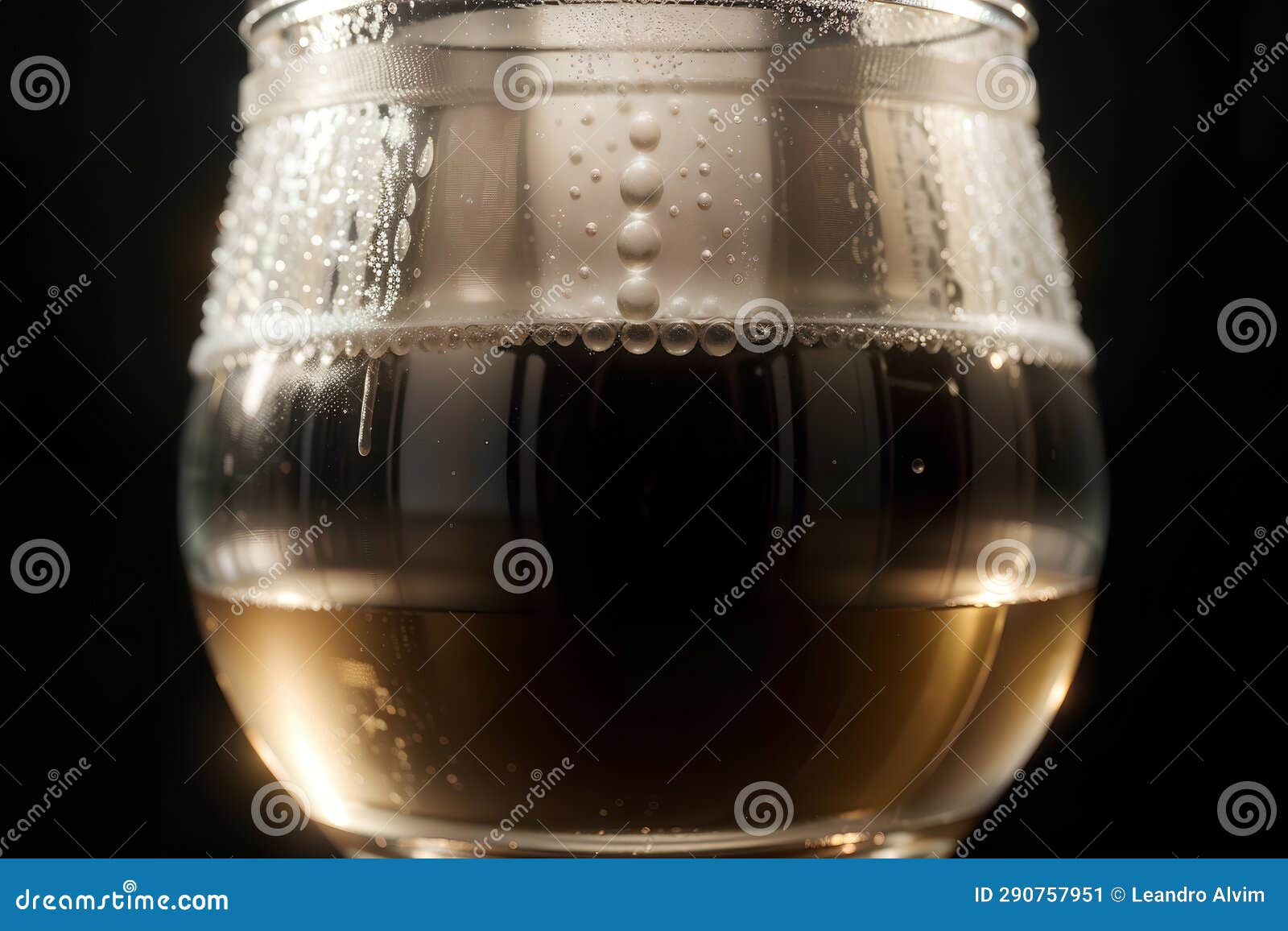 Refreshing Indulgence the Icy Elegance of a Cold Prosecco Glass.AI ...