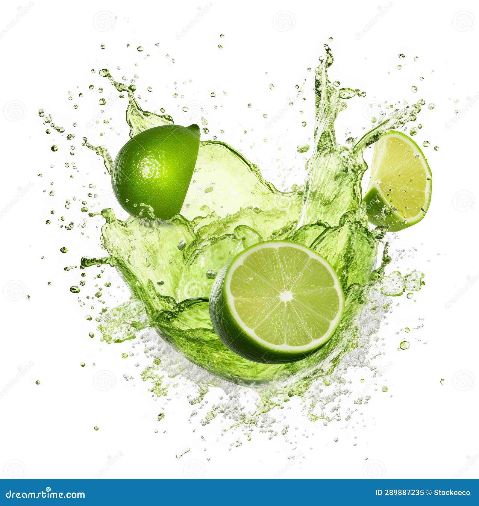 Refreshing Lime Juice with Transparent Background Stock Illustration ...