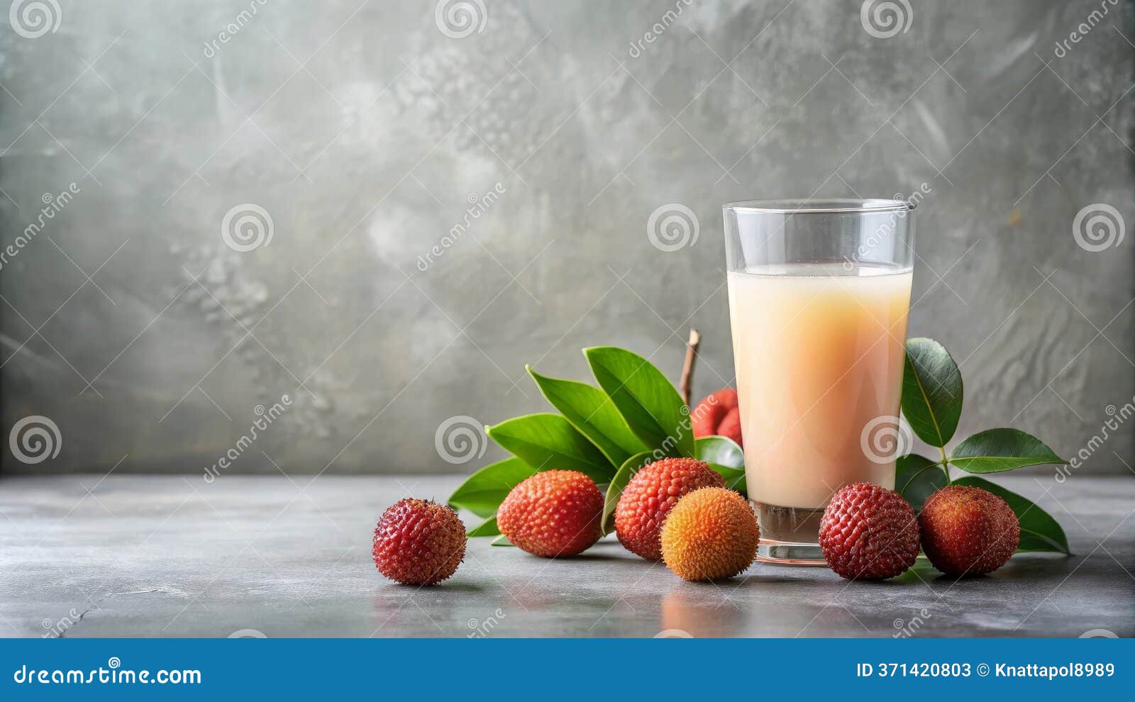 Lychee Juice In Arefreshing Atmosphere Royalty-Free Stock Photo ...