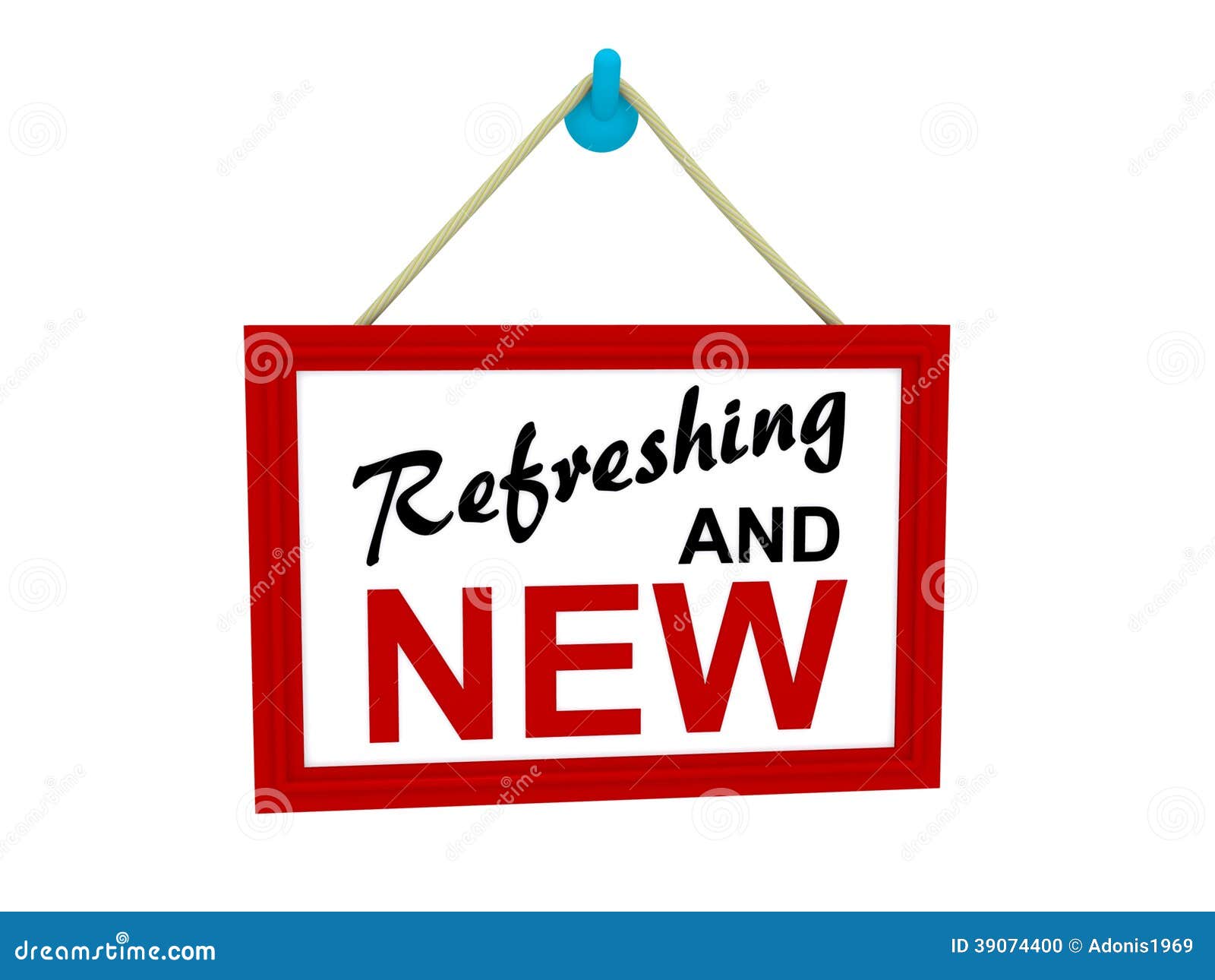 Refreshing and New Sign Isolated Stock Illustration - Illustration of ...