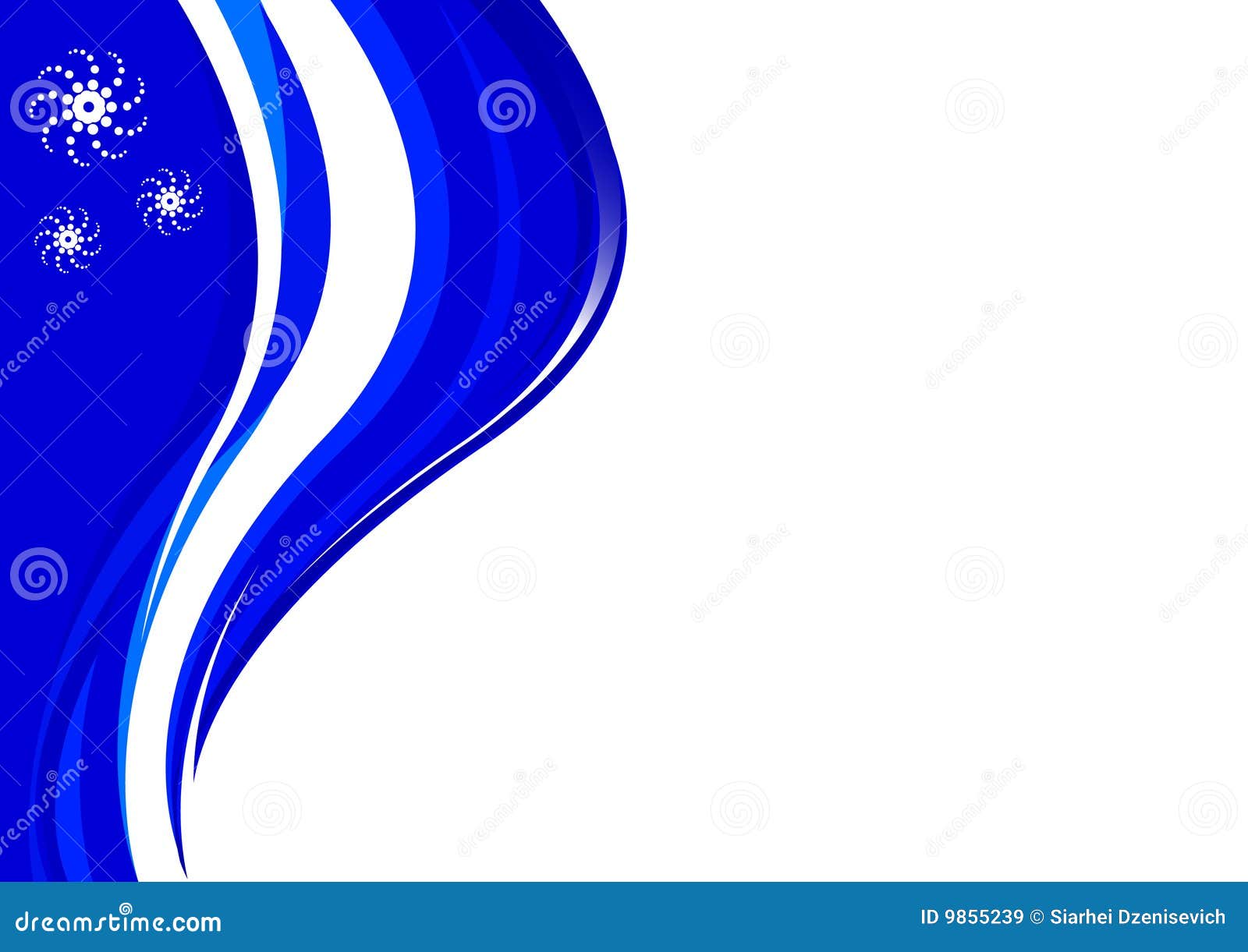 Refreshing Ocean Flower Wave Stock Vector - Illustration of artistic ...