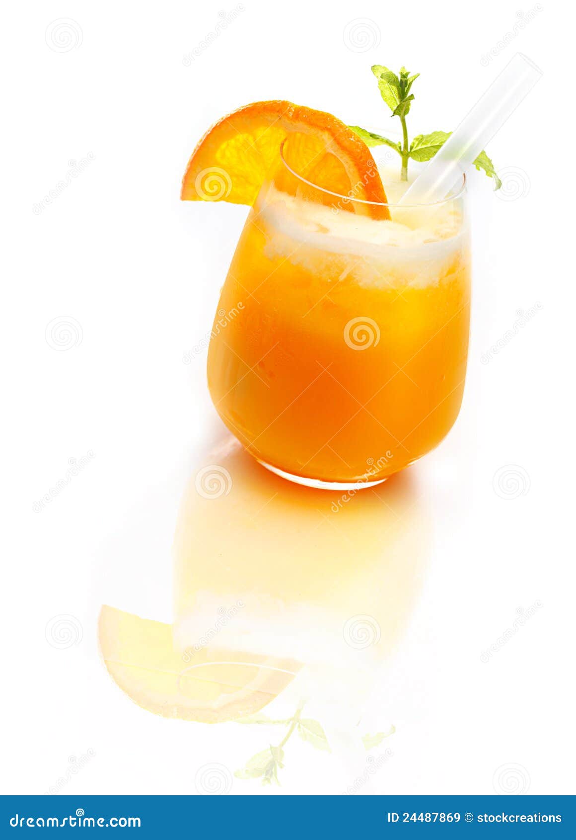 Refreshing Orange Cocktail stock image. Image of liquor - 24487869