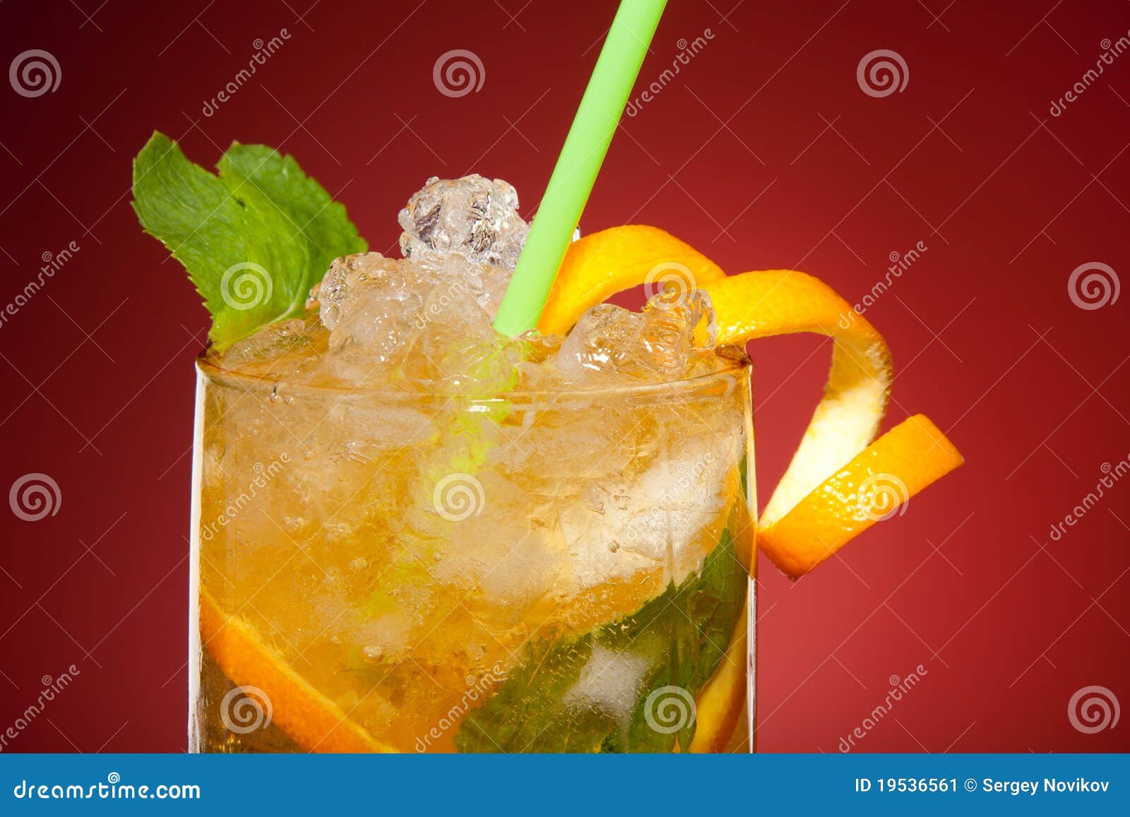 Refreshing orange drink stock image. Image of cocktail - 19536561